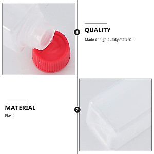 BESTOYARD 100pcs Bento Soy Sauce Case Container Vinegar Dispenser Bottles Plastic Condiment Bottles for Sushi Sashimi Salads Square 6.5ml