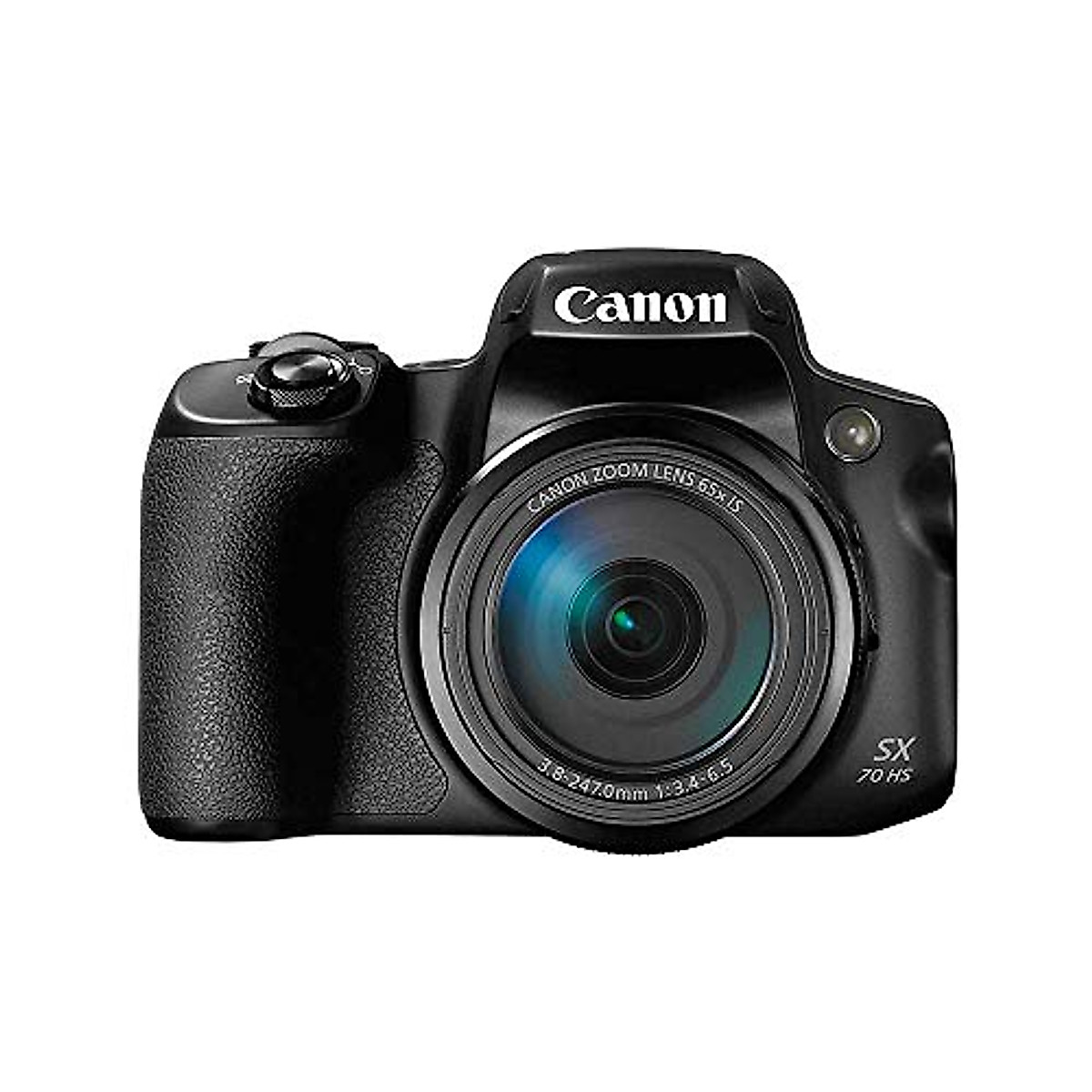 Canon Powershot SX70 20.3MP Digital Camera 65x Optical Zoom Lens 4K Video 3-inch LCD Tilt Screen (Black) (Renewed)