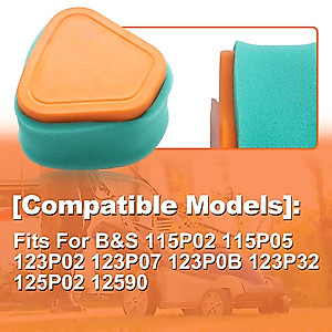 Mtanlo 2 Pack 595853 Filter with Pre Filter 597266 Replace for 595853 597265 Fits for 115P02 115P05 123P02 123P07 123P0B 123P32 125P02 125902