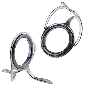 OriGlam 8pcs Fishing Rod Guide Repair Kit, Spinning Rod Guides, Fishing Rod Guide Replacement, Tip Repair Kit for Spinning Rods Sea Fishing