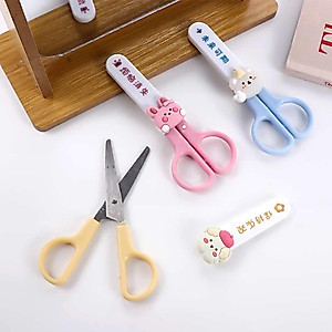 Art Scissors 3PCS Cute Tiny Scissors Portable Mini Art Paper Scissors Home Multifunctional Hand Scissors Student Stationery School Office Supplies