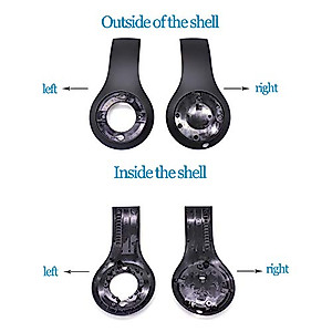 Replaceable Spare Earphone Shell and Spare Earphone Inner Shell Earphone Repair Parts Compatible with Studio3.0 Headphone(Black)
