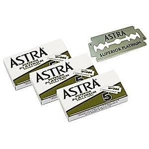 500 Astra Superior Premium Platinum Double Edge Safety Razor Blades 5 Pack 20 Count