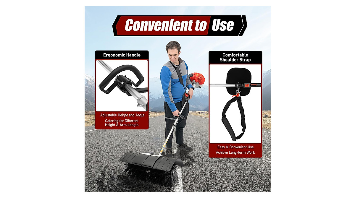 Powerful 52CC Handheld Sweeper for Efficient Cleaning
