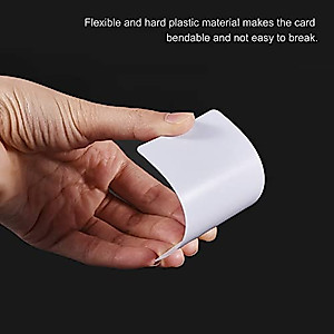 MECCANIXITY Blank PVC Cards for ID Badge Printers, Graphics Quality White Plastic CR80 10 Mil (CR8010) Pack of 20