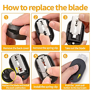 Magnetic Bread Lam Dough Scoring Tool, Bread Lame Slashing Tool with 15 Razor Blades, Professional Bread Lame for Dough Scoring Knife, Sourdough Bread Baking&Bread Making Tools (Black)