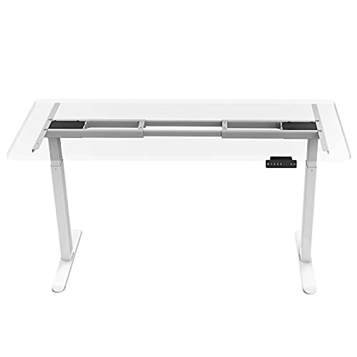 AIMEZO Dual Motor Electric Standing Desk Base Adjustable Desk Frame with 4 Programmable Memory Sit Stand Desk for Home Office