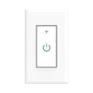 Smart Light Switch, WiFi Switch Touch Wall Switch 1 Gang, Compatible with Alexa Google Home and IFTTT
