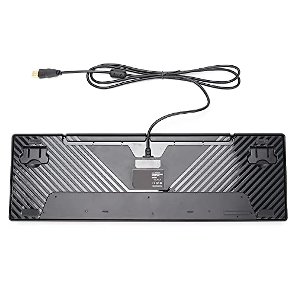 ciciglow Mechanical Gaming Keyboard, 104 Keys RGB Backlit Light Wired Gaming Keyboards with Anti Mistouch Model for Laptop Desktop Computer PC, for Win 2000/xp/7/8/10 Computer Accessories