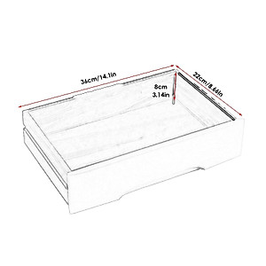 FPIGSHS Wooden Desktop Storage Box with Lockable Drawers, Office Supplies A4/Receipt File Organizer, Flat File Cabinet (Color : A, Size : 4 Drawer)