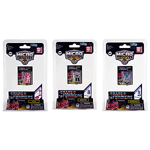 World's Smallest World’s Smallest Micro Action Figures Transformers Generation 2 Arcee, Megatron, and Soundwave.(Three Pack)