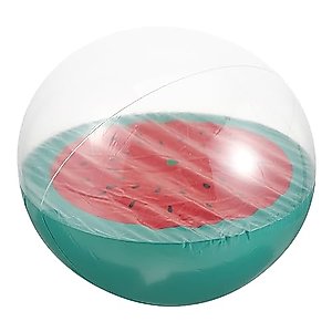 Alasum 1pc Watermelon Beach Ball Outside Toy Kids Swimming Pool Beach Balls for Kids Beach Pool Party Toy Summer Water Toy Watermelon Water Ball Inflatable Beach Ball Toy Inflatable Ball