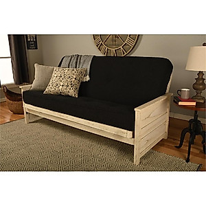 Kodiak Furniture Coil Hinged Full-Size Futon Mattress in Black-Frame Not Included