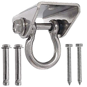 Porch Swing Hanging Spring Kit - 1600 Lbs Heavy Duty Suspension Swing Hangers Hardware, Hammock Hooks Ceiling Mount Set (2 Sets)