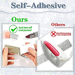 8 Rolls Rhinestone Ribbons,Cludoo 8 Yard Silver Self Adhesive Rhinestone Ribbon, Bling Crystal Diamond Ribbon Roll Wrap Glittering Rhinestones Sticker for Decoration Car DIY Arts Crafts Wedding (Sliver)