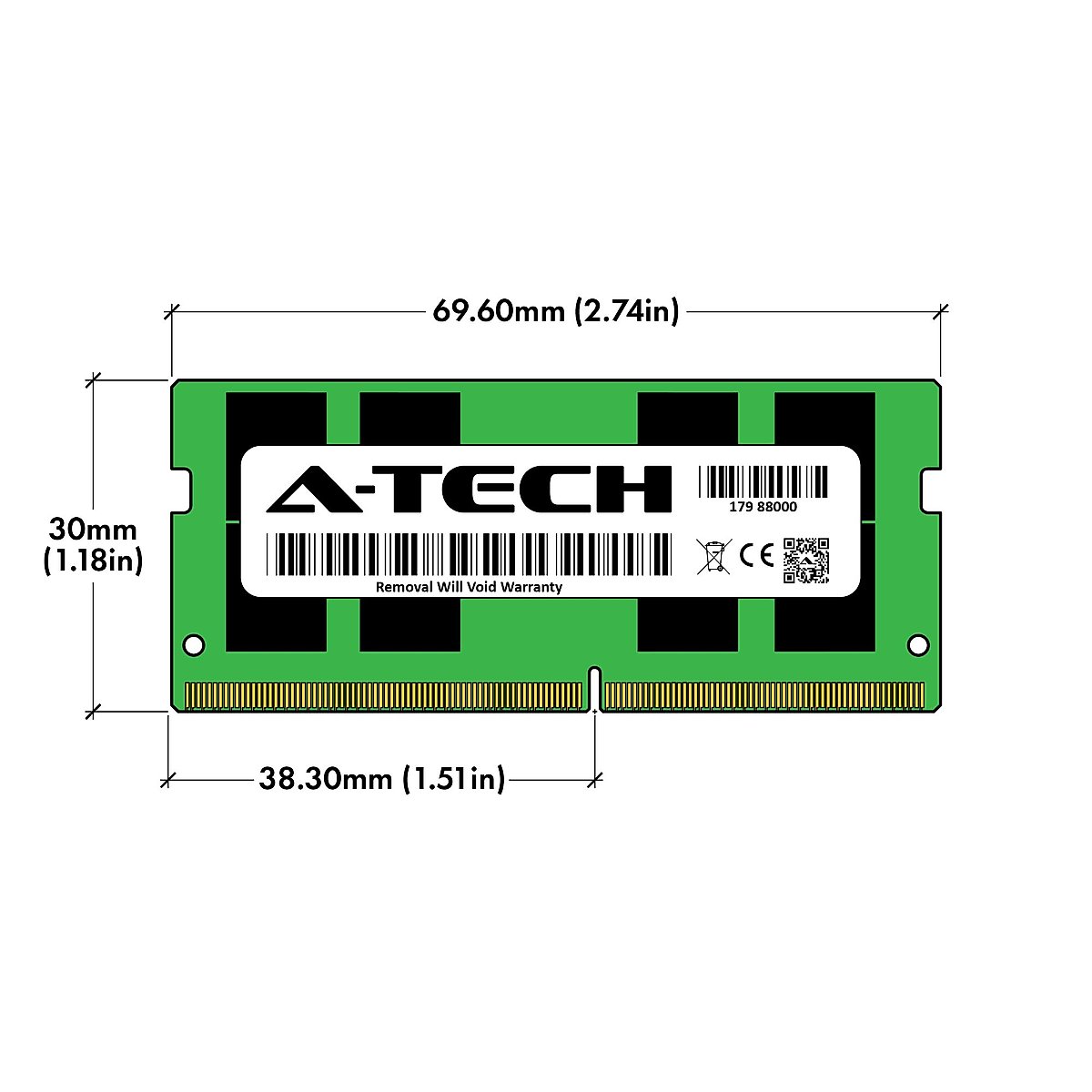 A-Tech 16GB RAM for Dell Latitude 3420 - DDR4 3200MHz PC4-25600 Non-ECC Unbuffered SODIMM 260-Pin Laptop Notebook Memory Upgrade Module