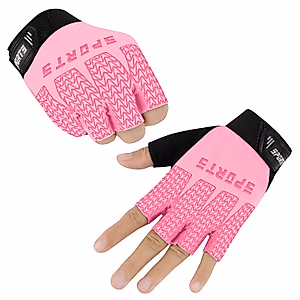 Bumobot Kids Fingerless Sport Cycling Glove, Non-Slip Toddler Kids Half Finger Fishing Gloves for Child Cycling Climbing Riding Biking Outdoor Sports