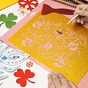 Lzerking Cutting Mat for Cricut 4 Pack Accessories and Supplies Variety Replacement Standard Light Strong Frabic Cut Pads Cricket Cards for Cut Machine Maker/Maker 3/Air/Air 2 with Scraper Pick Needle