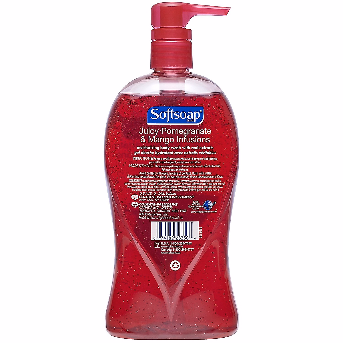 Softsoap Body Wash, Pomegranate & Mango Pump, 32 Ounce