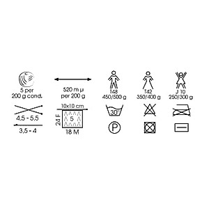 Alveare by Mondial Acrylic in 200g and 520m Balls Green (617)