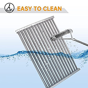 Cozilar Grill Grates Grid Gas Grill Replacement Parts for Weber 7524 7528, Weber Genesis E-310, E-320, E-330, S-310, S-320, S-330, EP-320, EP-330, 19.5” Cooking Grid, for 7620 7622 Flavorizer Bars