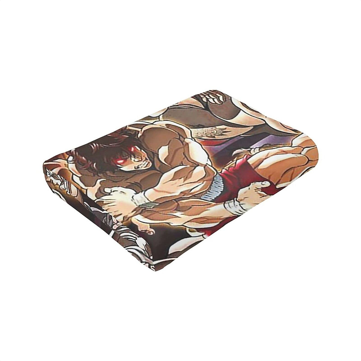Anime Baki The Grappler Blanket Tapestry Sofa Office Bedroom Throw Blankets Super Soft Cozy Microfiber Blanket Bedding 40"X30"
