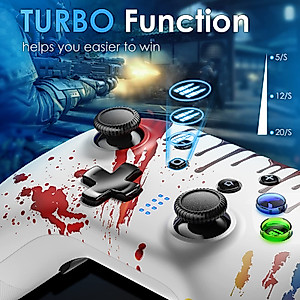 REDSTORM 2.4g Wireless Game Controller for Windows PC,Android,Switch,Steam Deck, PC Gaming Controller with 4 Programmable Buttons, Dual Vibration, Turbo, Motion Control, LED Light