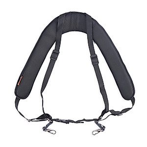 Djembe Shoulder Strap Non-slip Design African Hand Drum Percussion Belt (Black)