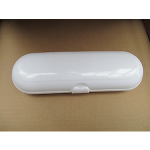 USonline911 Replacement Plastic Travel Case Protector Case for Br aun Oral-B Select Model Toothbrushes (White, Medium)