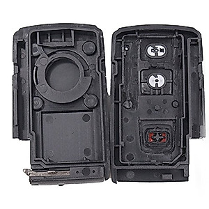Keyecu Replacement Shell Keyless Smart Remote Key Case Fob 2+1 Button for Toyota Prius 2004-2009 with Uncut Key Blade