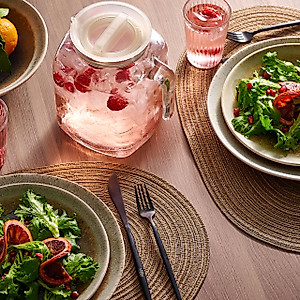 Hermetic Seal Glass Pitcher with Airtight Lid & Spout - 68oz Water Carafe for Homemade Juice, Iced Tea, Milk, Cold Brew Coffee, Lemonade - Fridge Door Jug Bottle with Handle, Clear Beverage Serveware