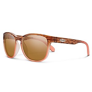 Suncloud Loveseat Polarized Sunglasses – 100% UV Protection – Comfortable Fit, Trendy Design – for Men & Women – Matte Tortoise Pink Fade + Polarized Brown Lenses