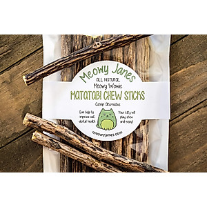 Meowy Janes Matatabi Chew Sticks - An All Natural Silvervine Cat Toy and Cat Treat - Catnip Alternative