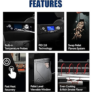 Z GRILLS 450B 2022 NEW Model Wood Pellet Grill & Smoker with a PID Controller, 459 sq in Cooking Area