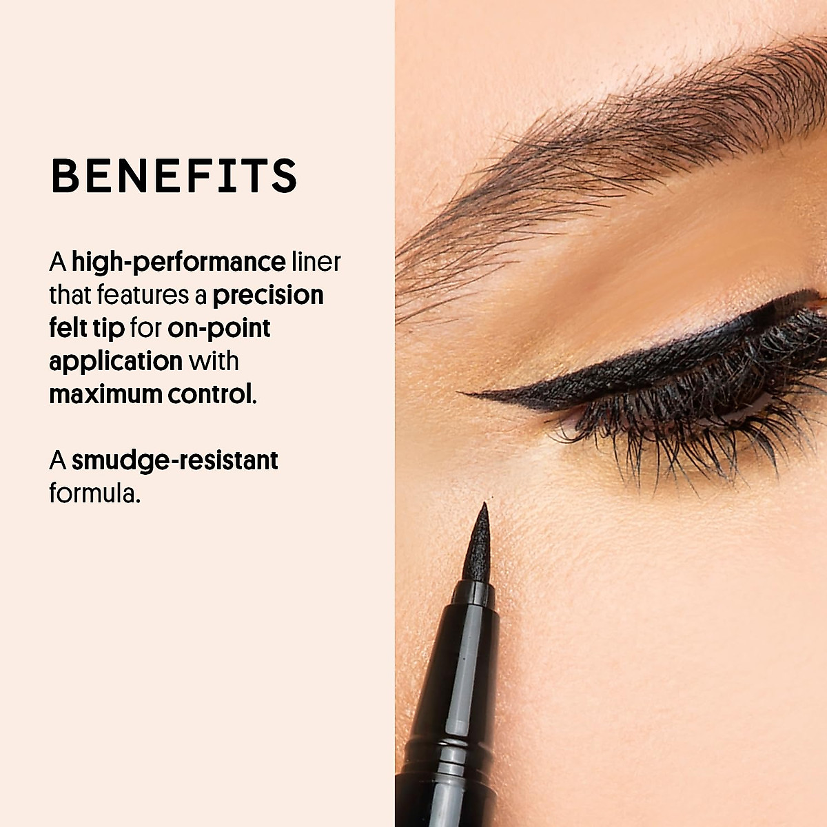 Winky Lux Meowza Liquid Eyeliner - Long-Lasting Black Eyeliner, Eyeliner Liquid Liner Black, 0.16 oz