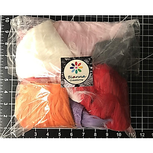 Bianna Creations 3oz Mixed Random Colors Craft Faux Fur Scrap Bag, Remnant Pieces Scrappy Artificial Fake for DIY Crafting Project, Gnome Beard Material, Small Pieces