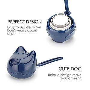 DIFFLIFE Cute Water Bottle For School, Vacuum Insulated Stainless Steel Thermos Mug，2019 New Cute Animals Insulation Bottle（Blue） (YUNDA)