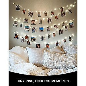 Mini Clothes Pins Wooden Clothespins for Photo 1 Inch 150 PCS Tiny Wood Clips Close Pins for Baby Clothing Hanging Classroom Crafts (Black)