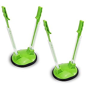 Baggy Rack Hands-Free Clip Food Storage Freezer Baggy Holder,Bag Holder For Plastic Bags Stand/Pack of 2 Green