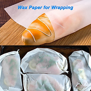 Nonstick Parchment Paper Roll for Baking, Reusable Food Grade Waterproof&Oilproof Wax Paper, 12" x 66' Heavy Duty Roasting Pan Liner for Oven Air Fryer Kitchen Barbecue[White]