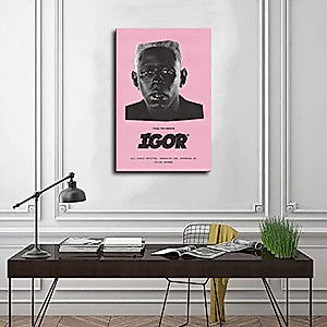 Tyler The Creator Igor Album Cover Poster Canvas Poster Bedroom Decor Sports Landscape Office Room Decor Gift Unframe-style 12x18inch(30x45cm)