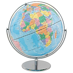 Advantus 12 Inch Desktop World Globe with Blue Oceans (30502),13 W x 12 D x 15 H in