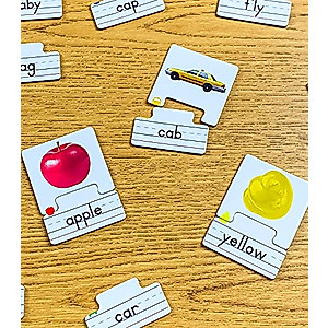 Key Education Big Box of Easy-To-Read Words Puzzles, Sight Words and Phonics Practice With Word and Photo Puzzle Pieces, Educational Games for Special Learners Ages 5+ (250 pc) , 1.5" x 2" - 2" x 2"