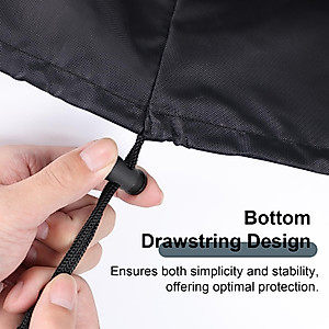 FlexiDapt Ice Maker Cover, Universal Waterproof Shield for Countertop Appliances in Home, Garage and Office, Black