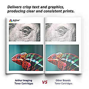 Arthur Imaging with CHIP Compatible Toner Cartridge Replacement for Brother Tn227 (Magenta, 1 Pack) (TN227M)