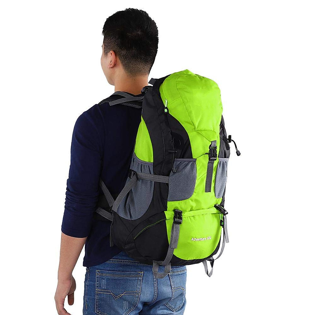 Alinory Hiking Backpack, Free Knight 50L Waterproof Bag Camping Climbing Outdoor Travel Hiking Backpack(Green)