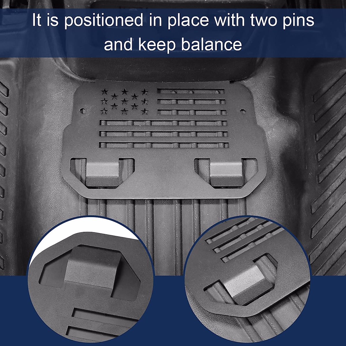 Sulokiy Rear Back Seat Dual Drink Water Cup Holder Compatible with for Ford Bronco 4 Door 2021-2023 with Magnetic Base Installation Storage Organizer Box Tray