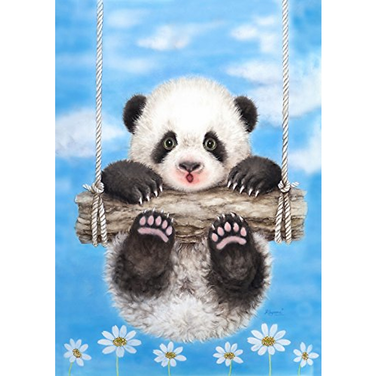 Toland Home Garden 1110805 Panda Playtime Panda Flag 12x18 Inch Double ...