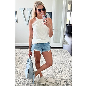 Telena Backpack Purse for Women, PU Leather Anti Theft Travel Backpack Purse Shoulder Bags with Tassel Dusty Blue