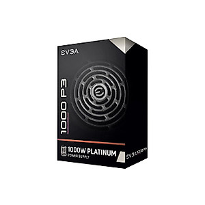 EVGA Supernova 1000 P3, 80 Plus Platinum 1000W, Fully Modular, Eco Mode with FDB Fan, Includes Power ON Self Tester, Compact 180mm Size, Power Supply 220-P3-1000-X1